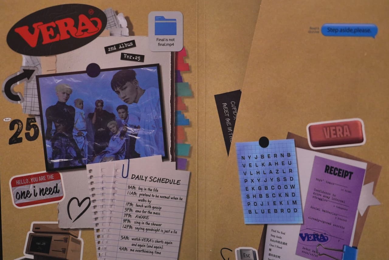 #分享 同事太漂亮要確欸？社畜男團VERA最新全創作專輯《Ver.25》開箱 - 追星板 | Dcard