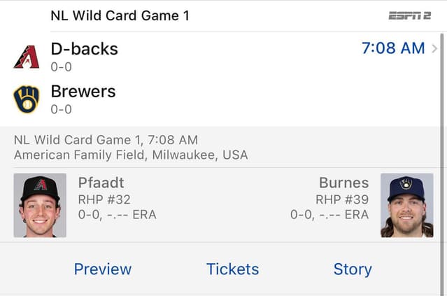#討論 2023 MLB 國聯外卡戰 G1 亞利桑那響尾蛇 vs. 密爾瓦基釀酒人 先發投手 - MLB板 | Dcard