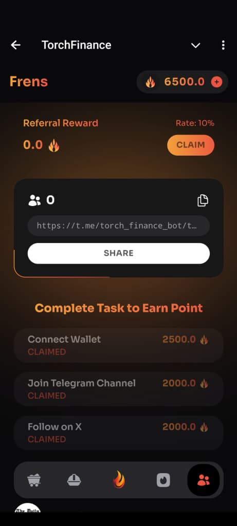 #零擼空投 TON 鏈上的 DeFi 項目來啦，手把手帶你擼空投！Telegram 項目介紹 – TorchFinance - Wind (@hunting_wind) | Dcard