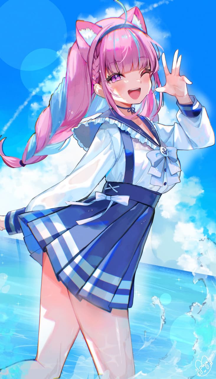 #Hololive Raora畫的Aqua — 讓我們讓這個夏天成為有史以來最好的夏天！ - VTuber板 | Dcard