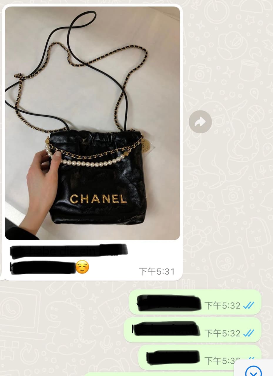 #購物經驗 Chanel 23S 22bag Mini 珍珠鏈垃圾袋 - 精品板 | Dcard