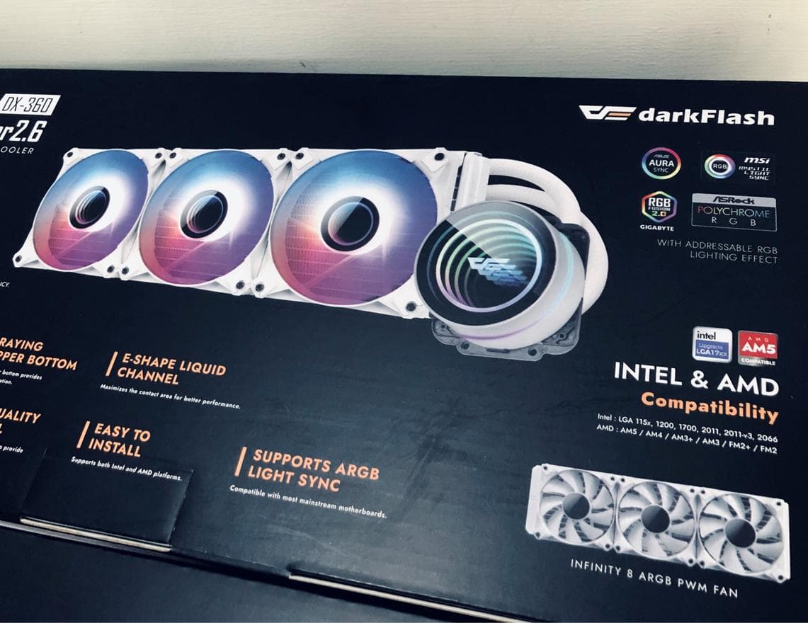 「冰風俠與水行者」入門水冷新朋友 darkFlash AIO一體式水冷#開箱 - 3C板 | Dcard
