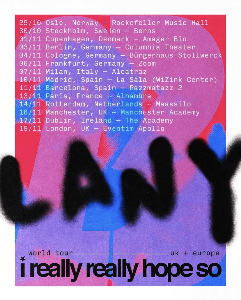 美國洛杉磯樂團 LANY 全新第五張錄音室專輯《A Beautiful Blur》，現已正式發行！ - Ricky (@ricky.cheng ...
