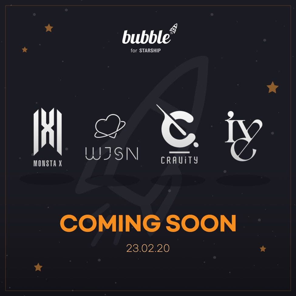 #分享 Bubble for STARSHIP 即將上架通知 - IVE板 | Dcard