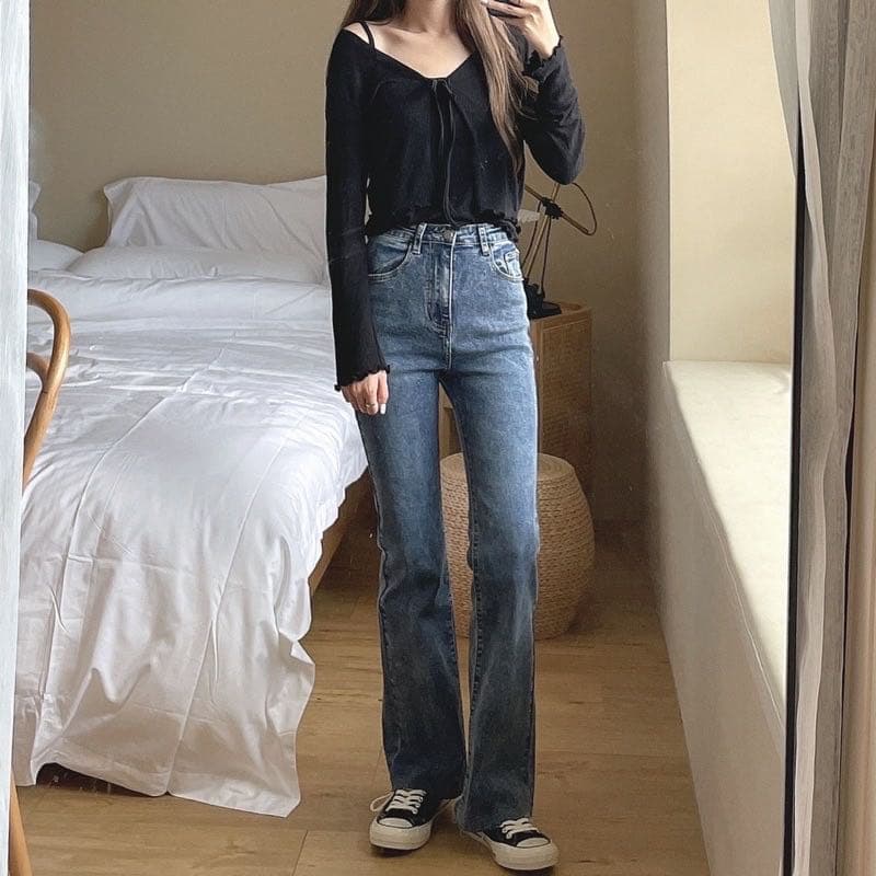 完美大長腿牛仔喇叭褲 - 風一般的女子 (@crklyj) | Dcard