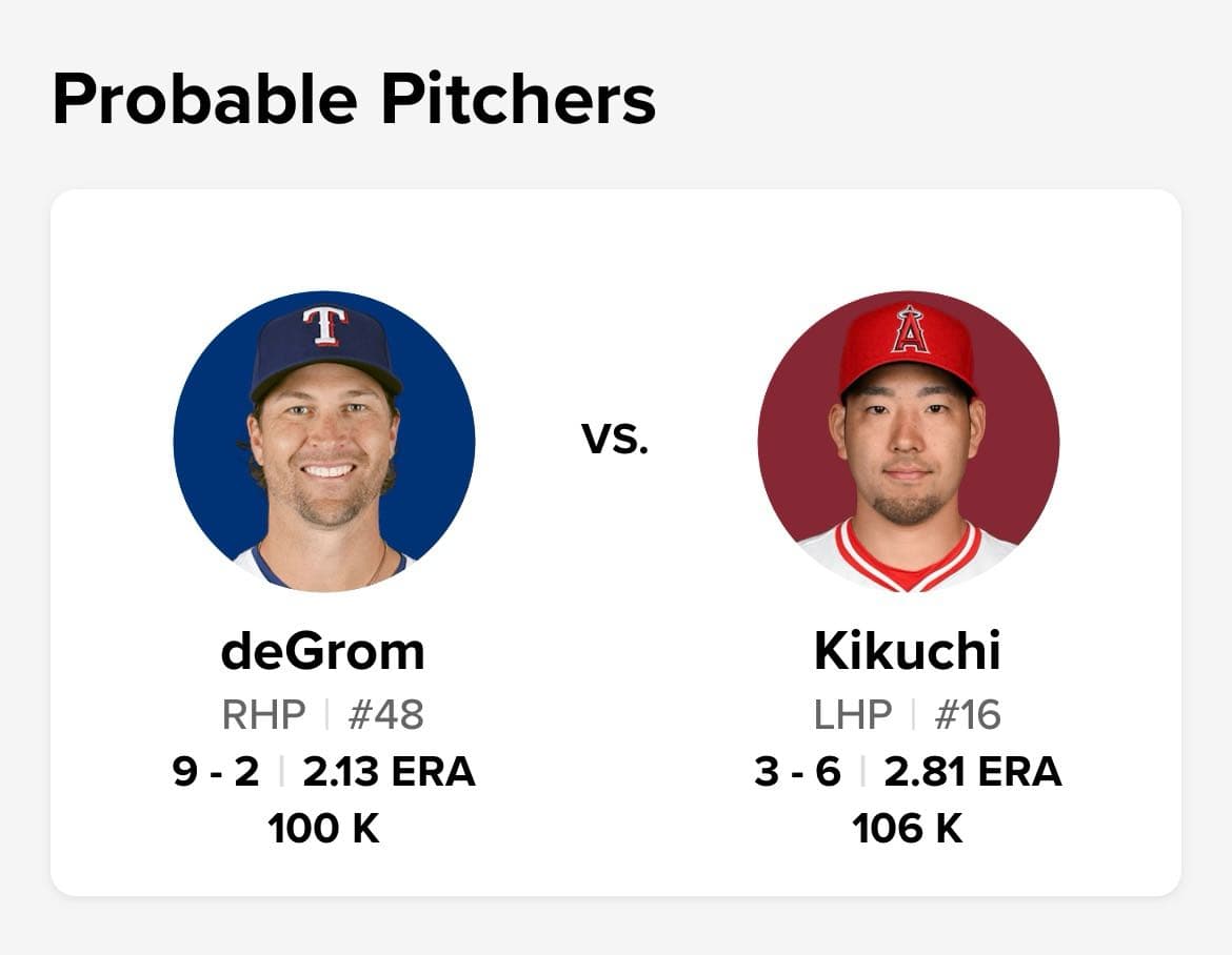 #賽事討論 2025/7/8 MLB 例行賽 / 遊騎兵 VS. 天使 / 賽事討論區（J.deGrom VS. 菊池雄星） - MLB板 | Dcard