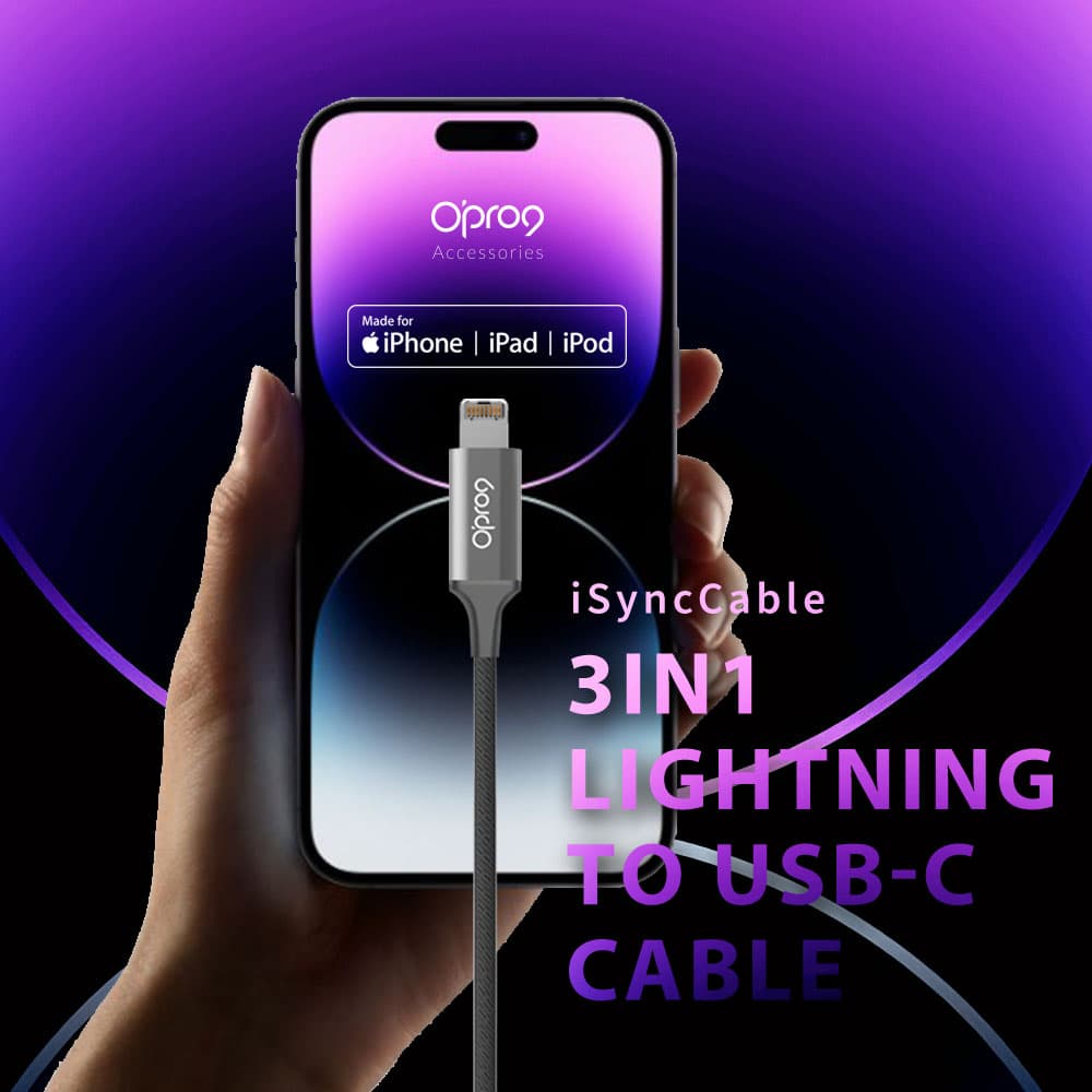 Opro9｜USB-C to Lightning編織線3入組 - 3C板 | Dcard
