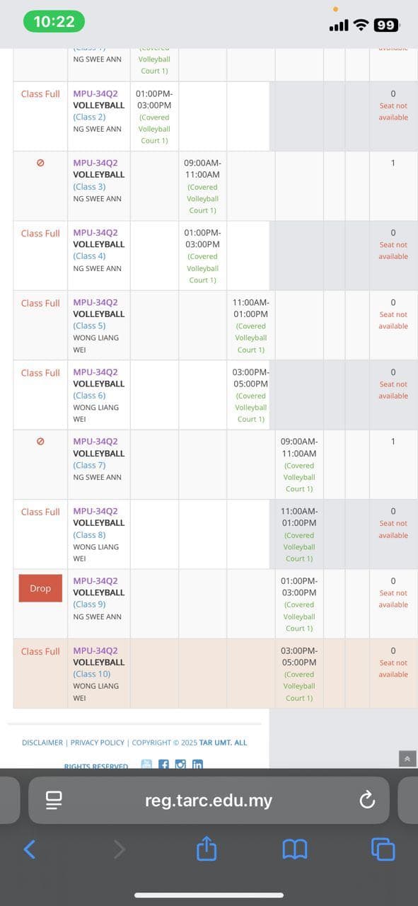 TARUMT COCU换volleyball class - TAR UMT板 | Dcard