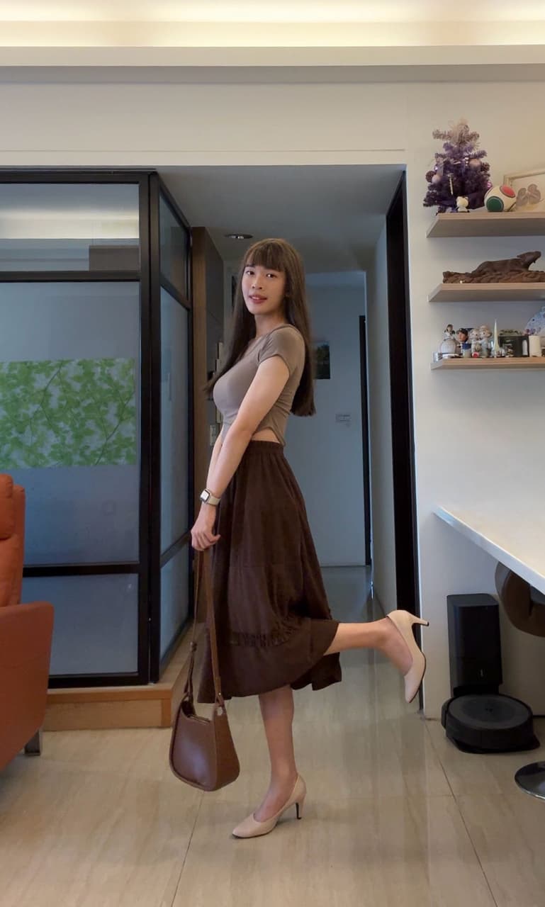 短版奶茶穿搭 - みぞれ (@arare) | Dcard