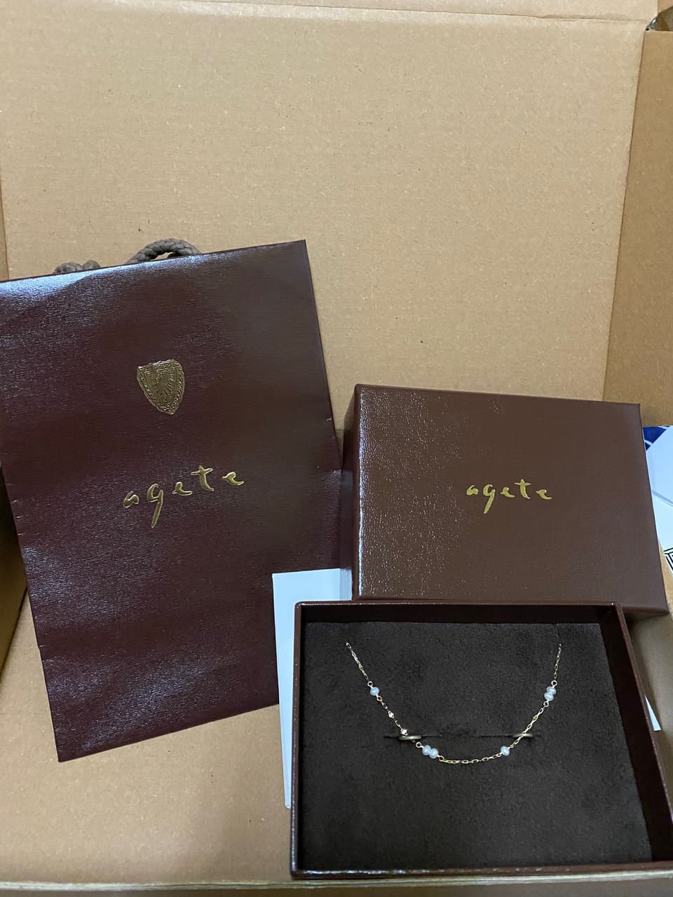 #分享 agete 珍珠手鍊 𖤐˚. ࣪ - 珠寶飾品板 | Dcard