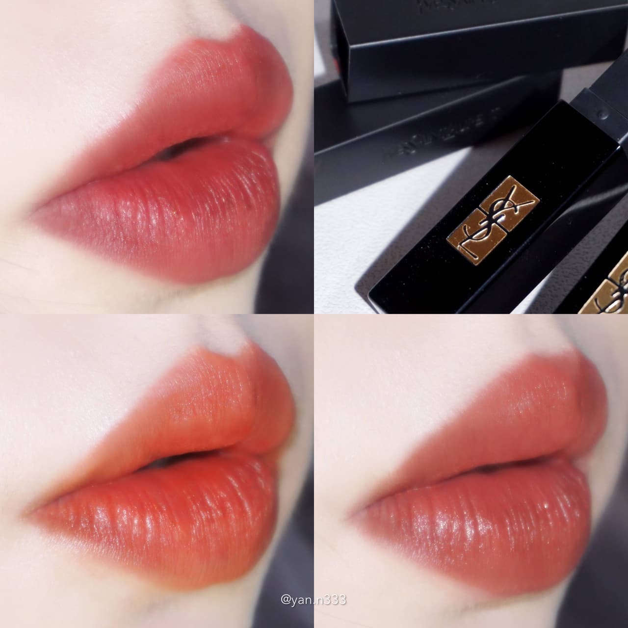 甜感叛逆唇! YSL小黑條 312/313/314 薄塗試色 - 美妝板 | Dcard