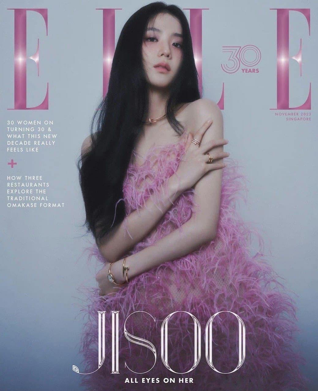 #時尚 JISOO登上新加坡ELLE 30週年封面 - BLACKPINK板 | Dcard