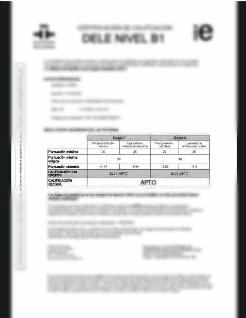 #分享 我通過西檢DELE B1了！台中西班牙文補習班推推—歐皇歐語 - 語言板 | Dcard