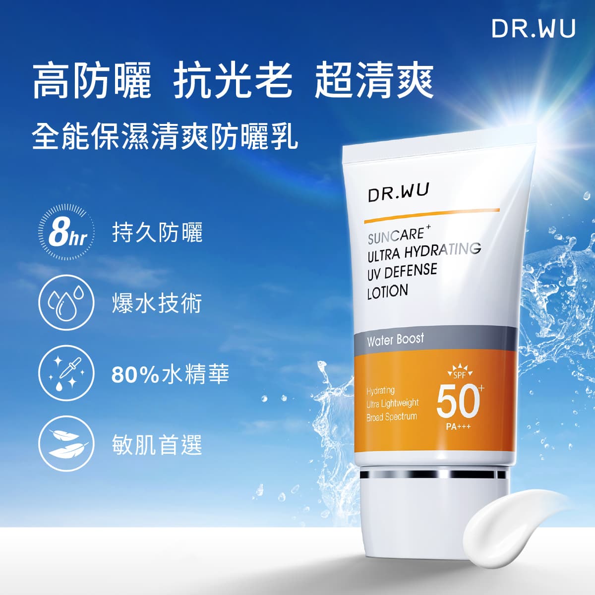 #D卡實測員招募中 DR.WU爆水防曬 | 一抹化水，清爽不黏膩！ - 美妝板 | Dcard