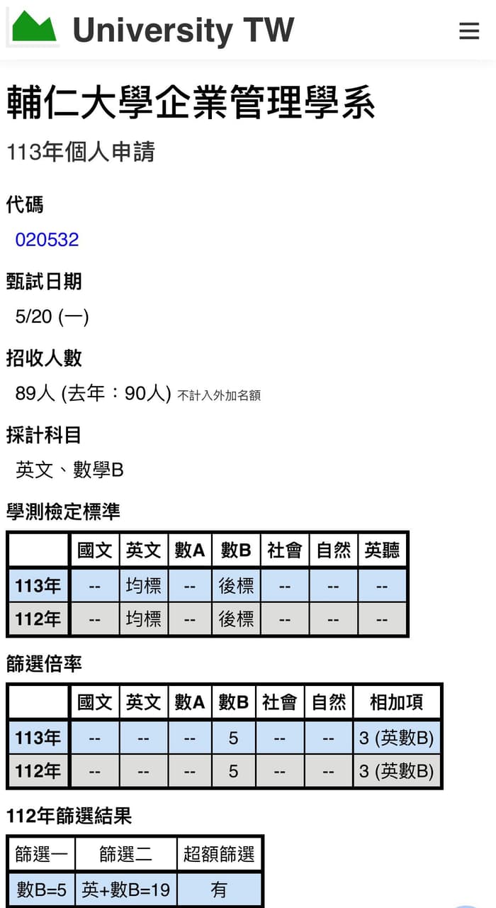 請益企管系 升大學考試板 Dcard