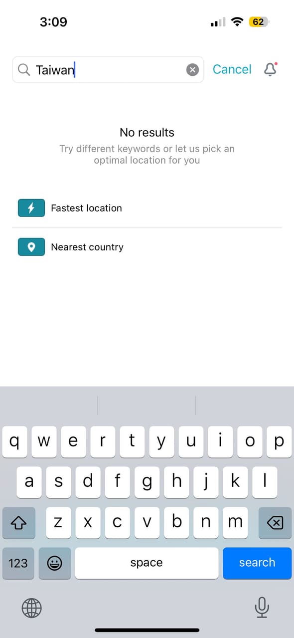 #問題（已解決） Surfshark VPN突然搜不到台灣 - 3C板 | Dcard