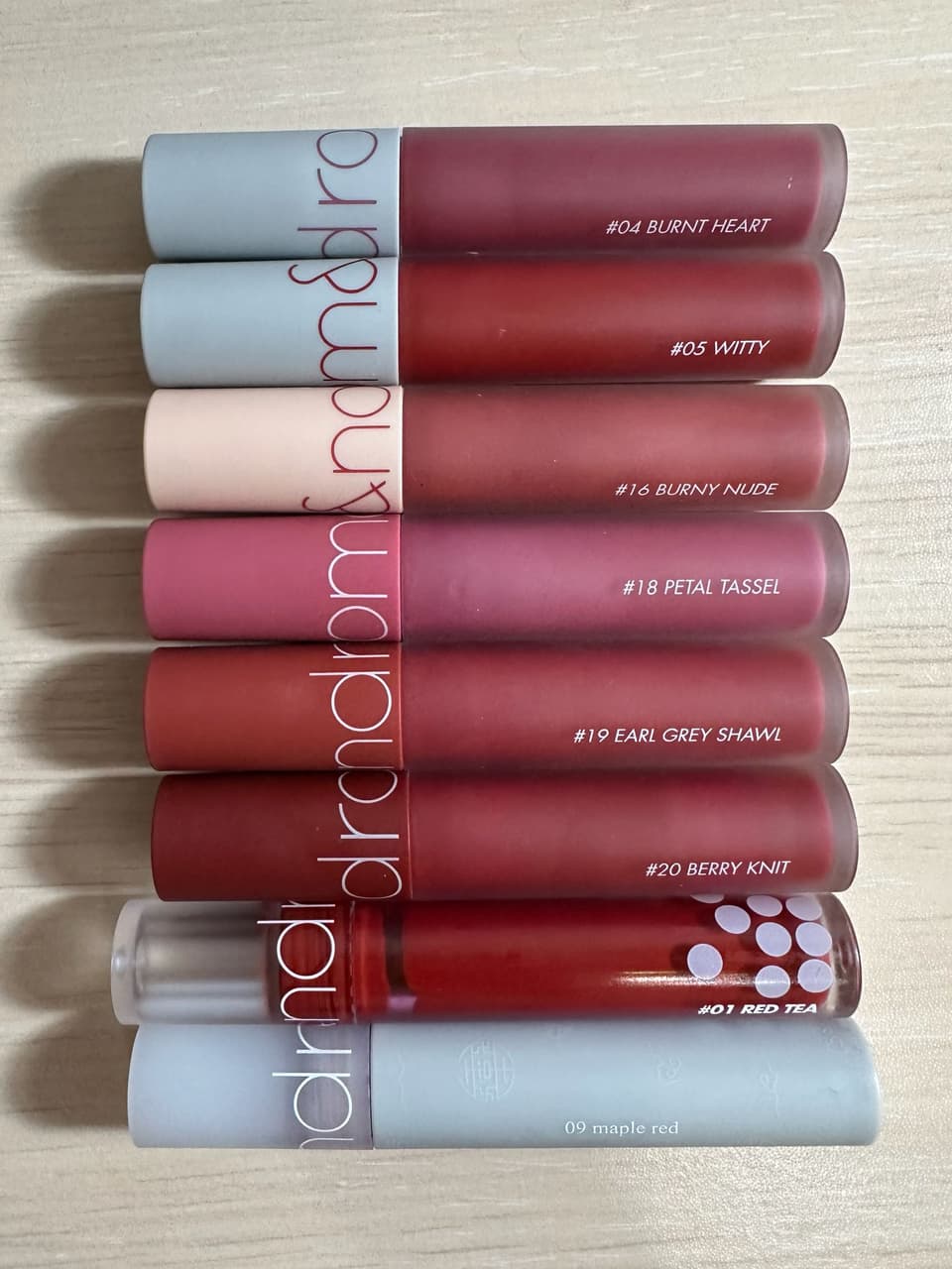 #試色 八支 Romand 霧泥唇釉試色分享💄 - 美妝板 | Dcard