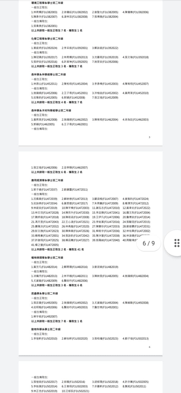 111中興寒轉放榜 考試板 Dcard