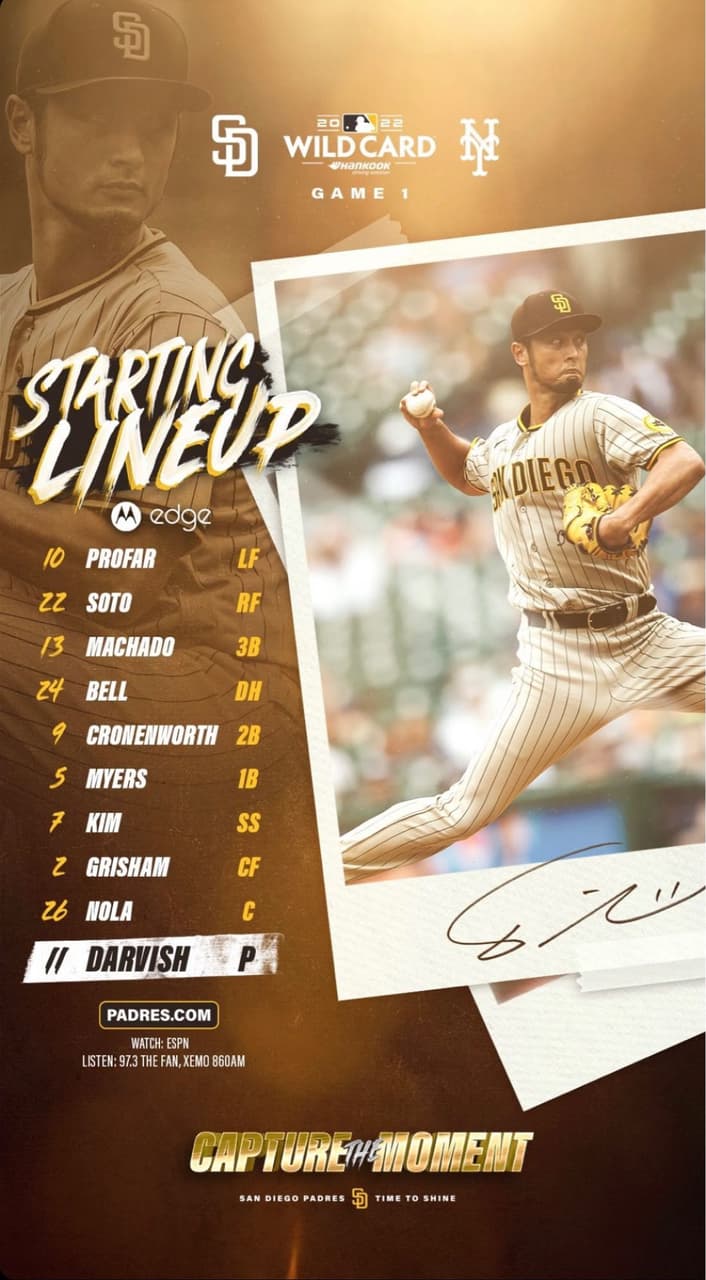 2022.10.8 國聯外卡戰 G1 聖地牙哥教士 vs. 紐約大都會 賽事討論區 - MLB板 | Dcard