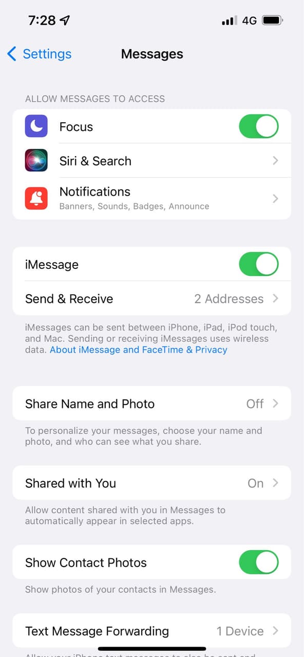 #iPhone iMessage 無法使用 - Apple板 | Dcard
