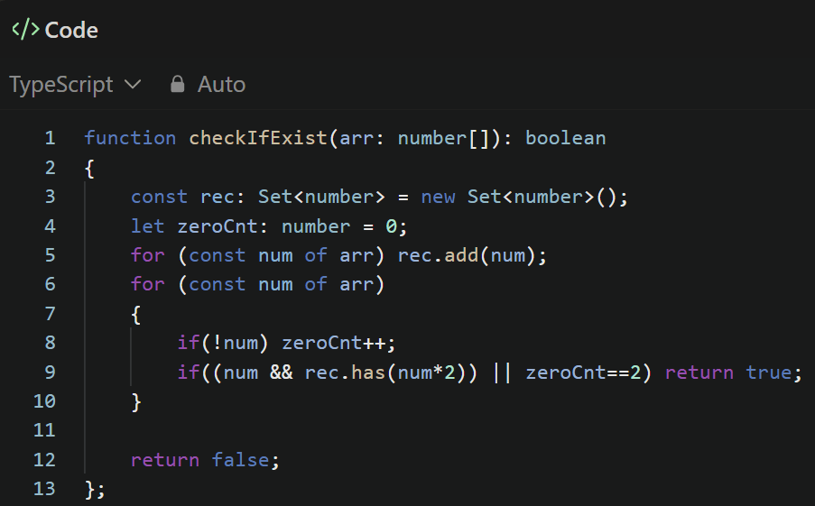 1346. Check If N and Its Double Exist 解題紀錄 - 佛朗火箭製造基 (@supersonico) | Dcard