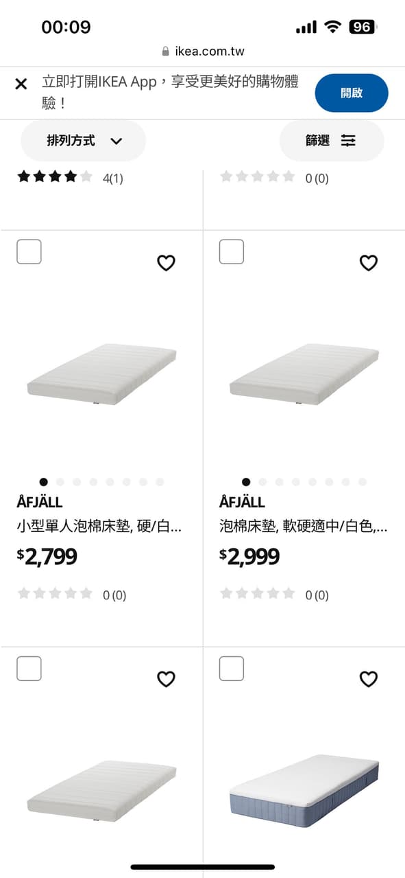 Ikea床墊便宜賣 - 長庚科大板 | Dcard