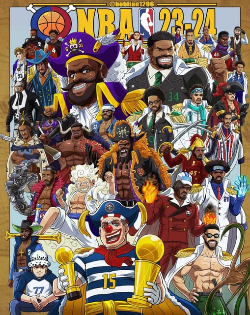 NBA x One Piece - 航海王板 | Dcard