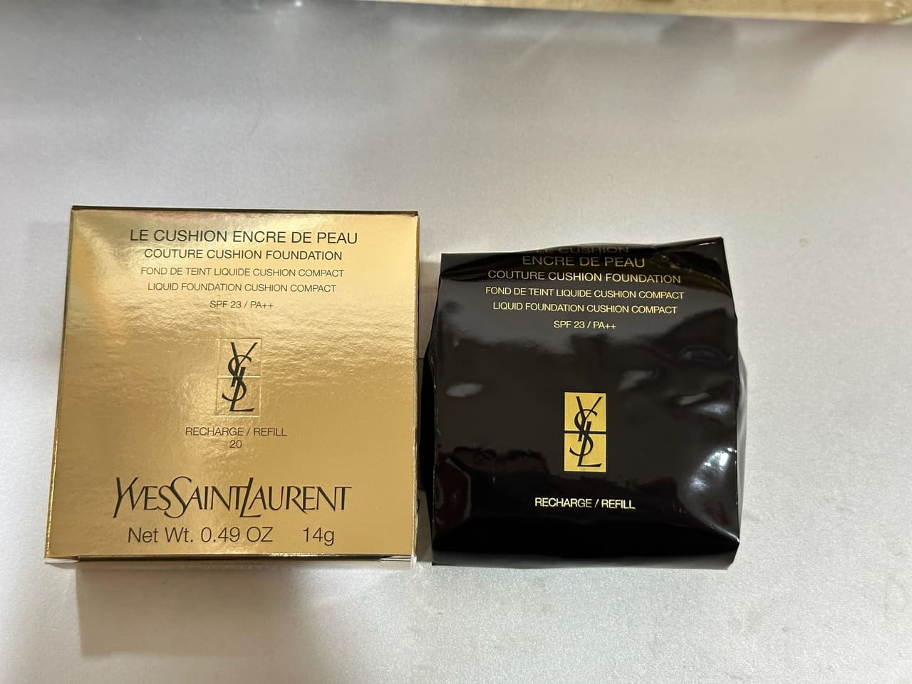 #我要賣 全新YSL 皮氣墊（恆久完美霧光氣墊粉餅+替換蕊B20）/YSL蜜粉餅/ 蘭芝Neo形塑霧感氣墊粉餅21N1 - 二手交易板 | Dcard