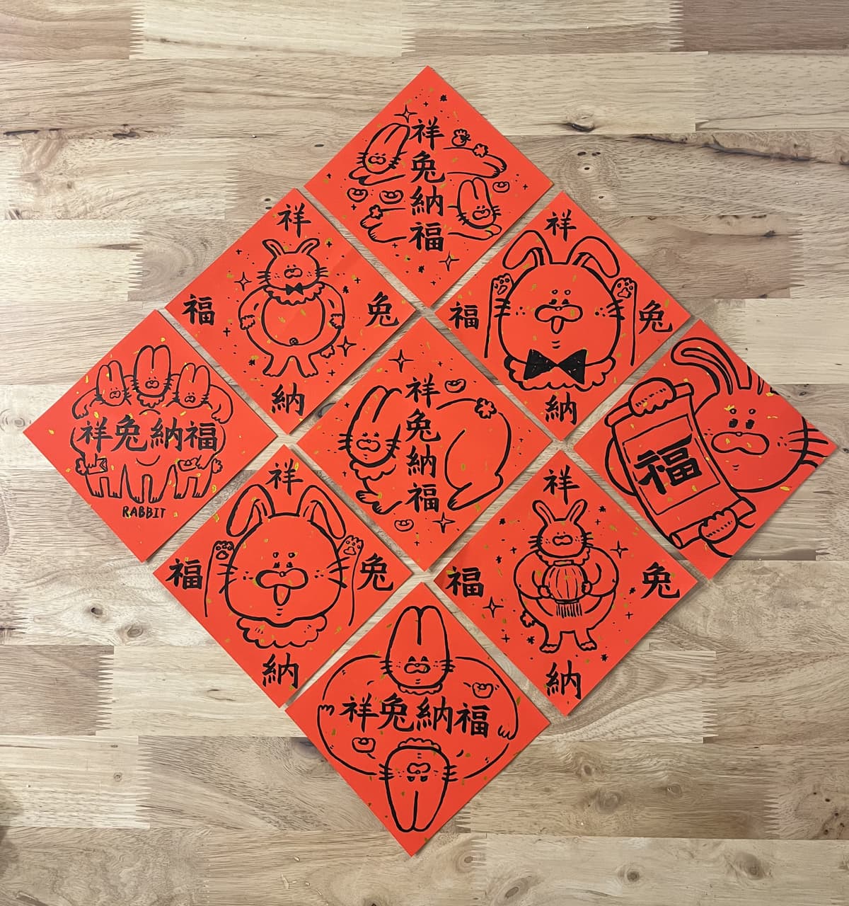 兔子春聯🐇 - 插畫板 | Dcard