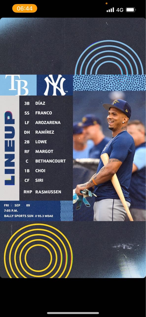 2022.9.10 坦帕灣光芒 @ 紐約洋基 賽事討論區 - MLB板 | Dcard