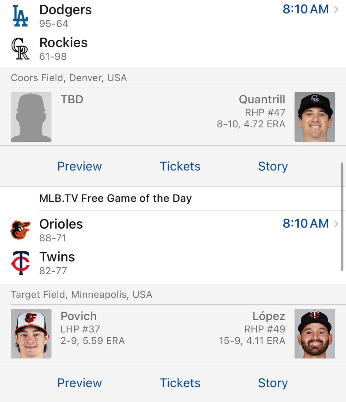 #賽事討論 2024/9/28 MLB 所有賽事先發投手（15 場） - MLB板 | Dcard