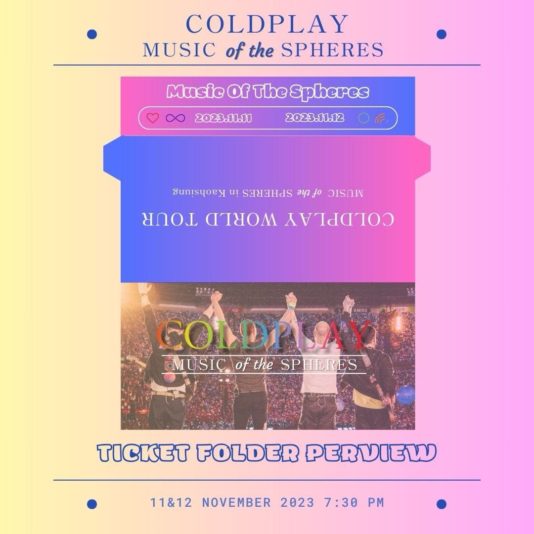 #分享 Coldplay演唱會票夾 - 追星板 | Dcard
