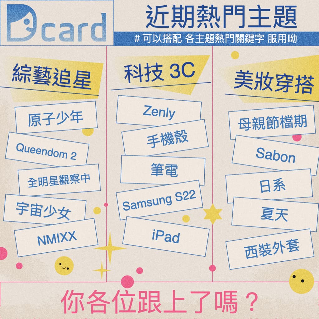 ＃創作靈感包 Dcard 熱門主題總整理 ️2022/4/27 - 創作者小管家 (@creator_angel) | Dcard