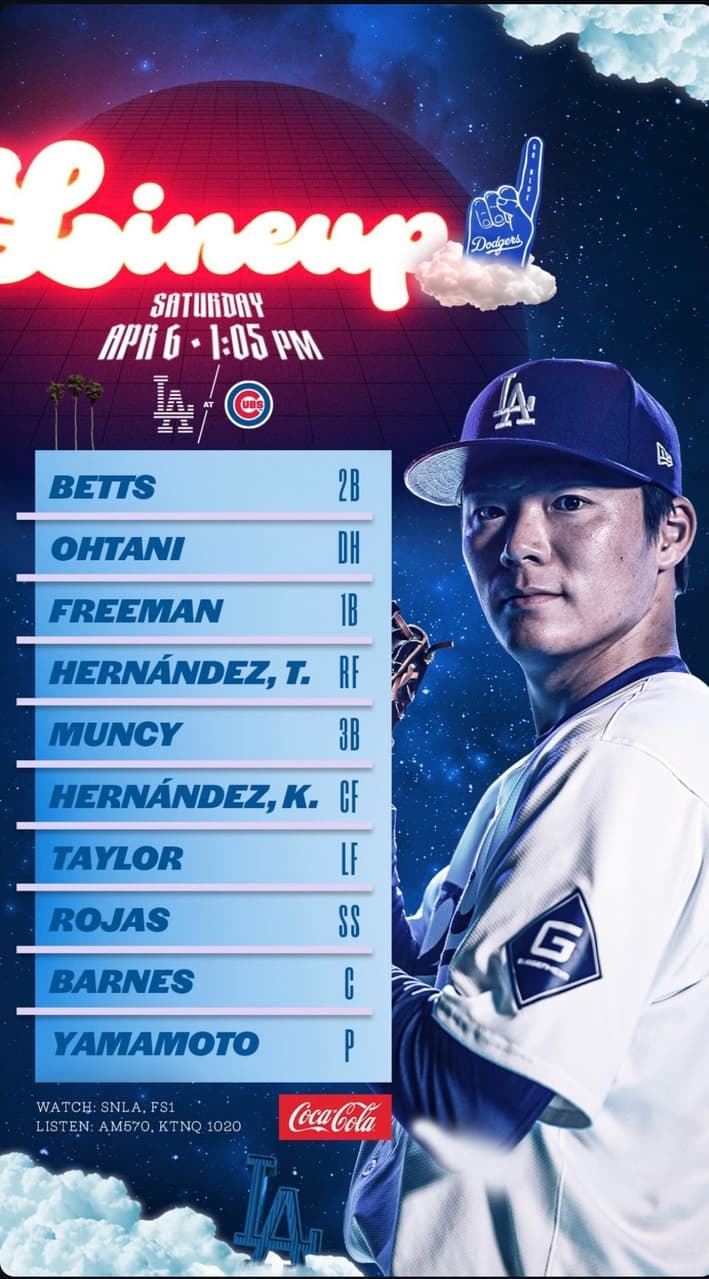 #賽事討論 2024/4/7 MLB 例行賽 / 洛杉磯道奇LAD VS. 芝加哥小熊CHC / 賽事討論區 - MLB板 | Dcard