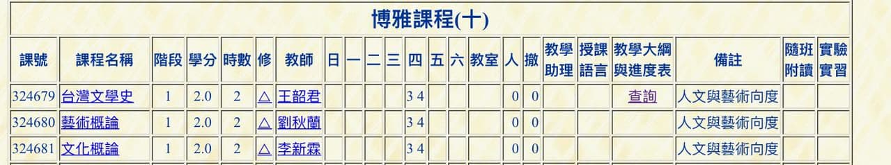 博雅課選課問題 北科大板 Dcard