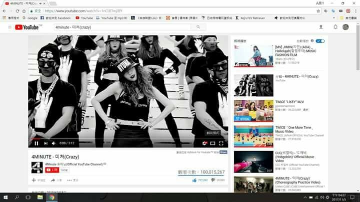 4Minute CRAZY破億啦～ - 追星板 | Dcard