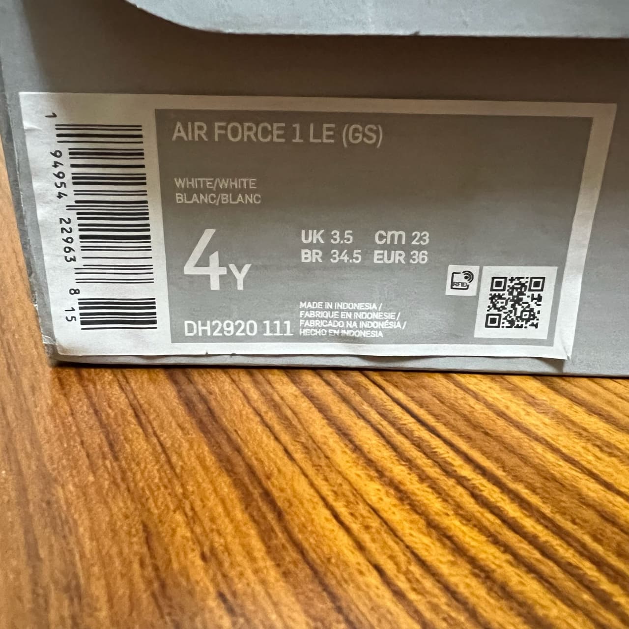 #我要賣 已售出Nike air force 1 LE(GS) 23cm - 二手交易板 | Dcard