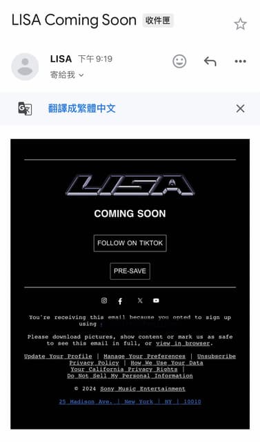 #分享 LISA COMING SOON與開通Tiktok帳號 - BLACKPINK板 | Dcard