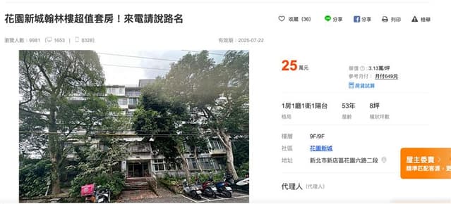 25萬一套房？新店舊屋一坪只要3.1萬 神價背後暗魔幻真相 - SETN三立新聞網 (@setn54) | Dcard