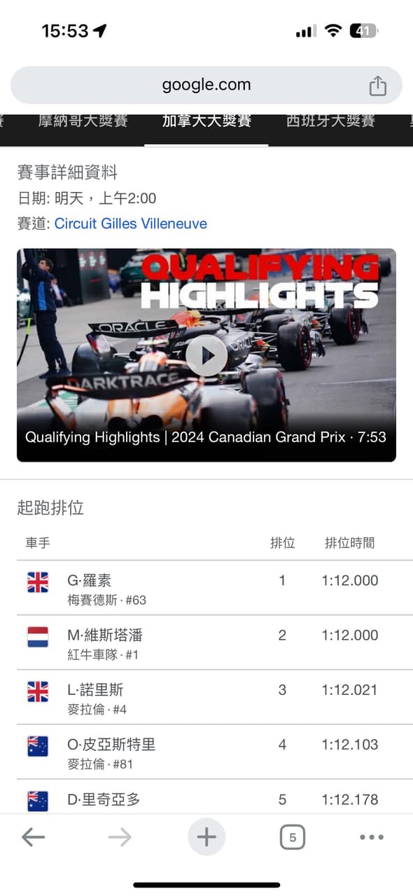 #討論 排位賽時間一樣怎麼分名次 - F1板 | Dcard