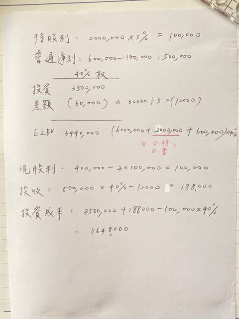 #請益 權益法問題(已解決) - B6 留言 | Dcard