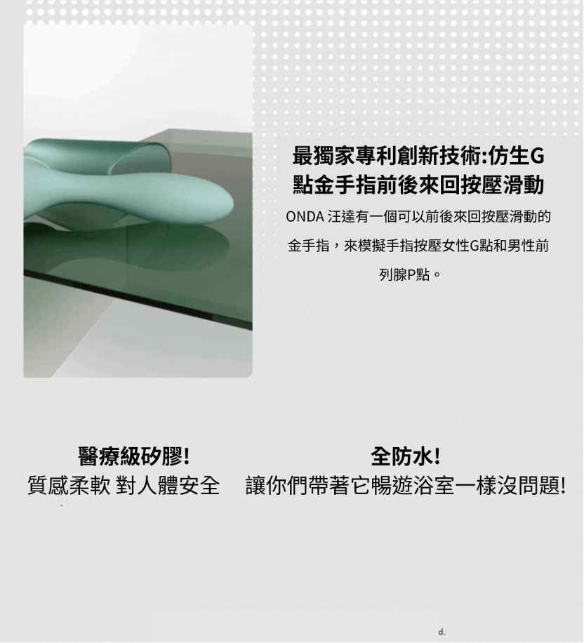 Onda 汪達｜仿生金手指按壓滑動 G點高潮按摩棒 💦 - 西斯板 | Dcard