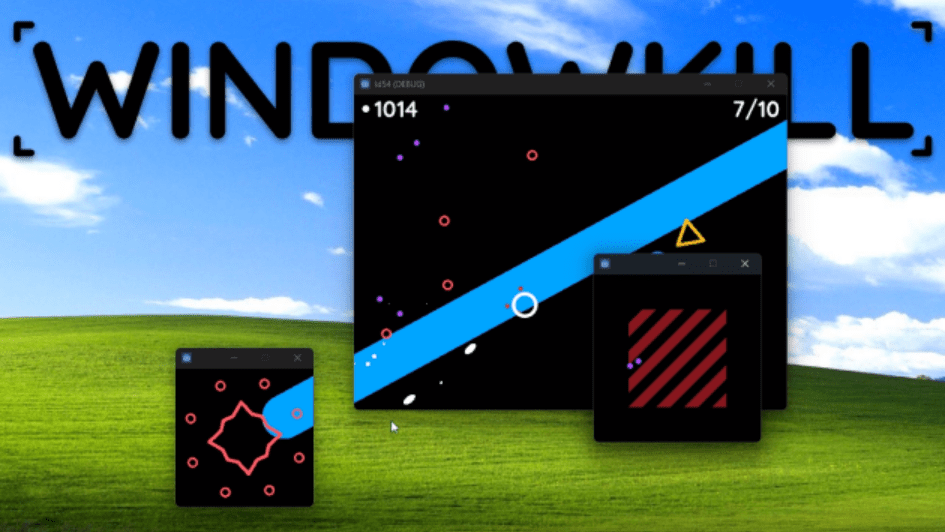 射擊小遊戲《WINDOWKILL》免費推出 在會縮小的電腦視窗裡彈幕開轟！ - 獨立遊戲板 | Dcard