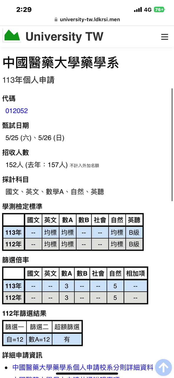 藥學系請益 升大學考試板 Dcard