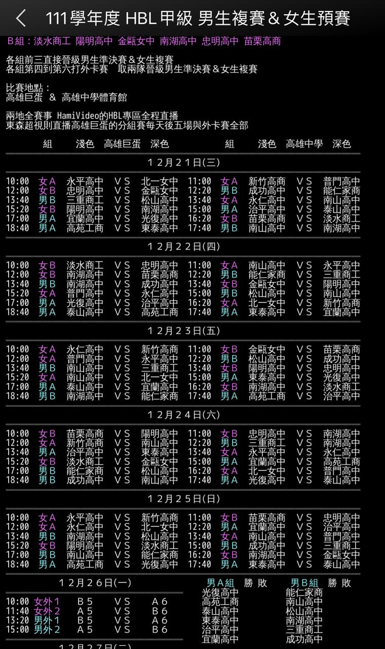 HBL複賽 ️明天12/21開打🔥 - 籃球板 | Dcard