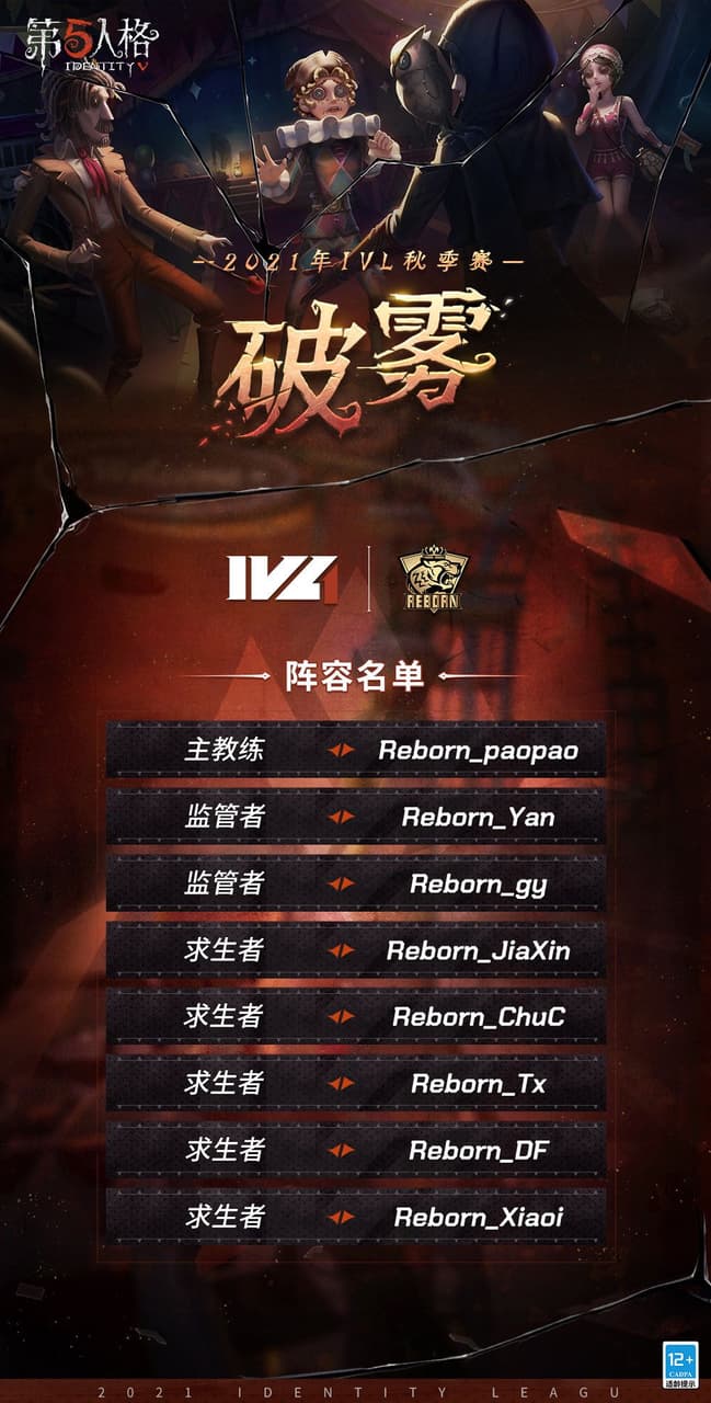 2021IVL秋季賽俱樂部人員名單 - 第五人格板 | Dcard