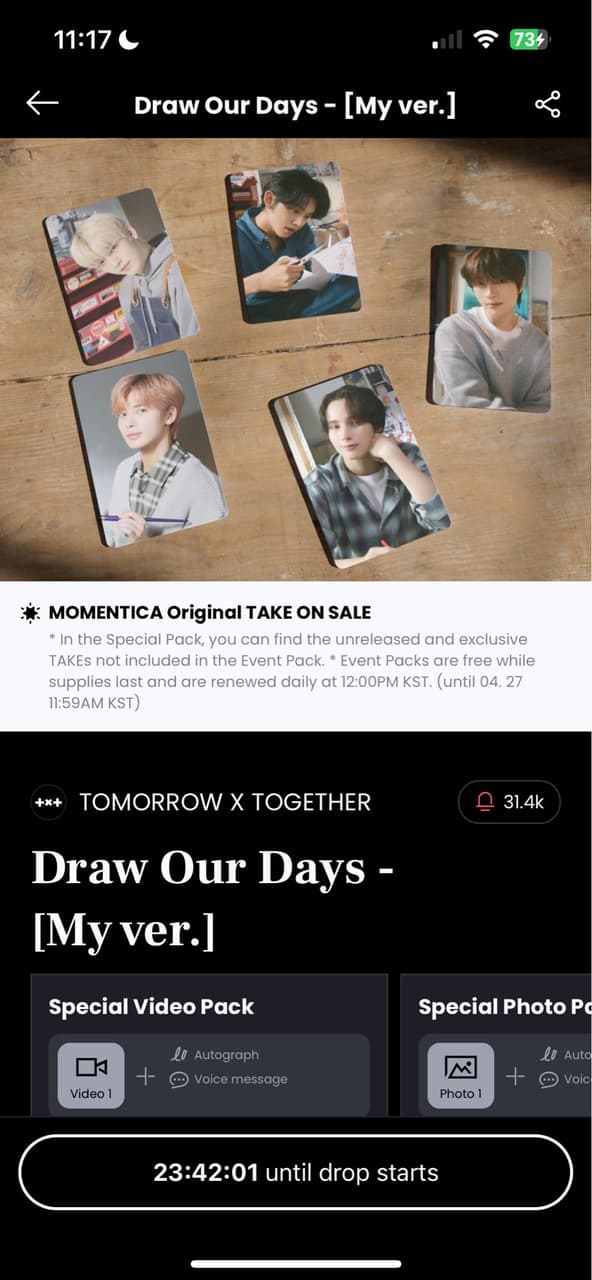 #分享 文檔的新的Momentica + 邀請朋友註冊的活動 - TOMORROW X TOGETHER板 | Dcard
