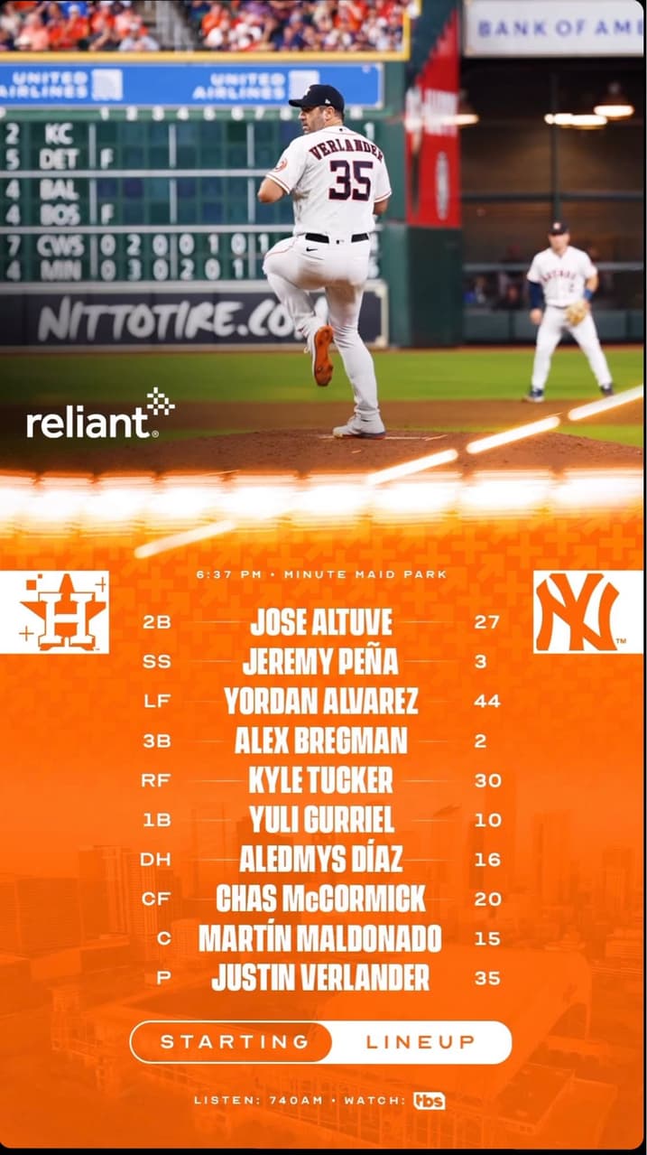 2022.10.20 ALCS Game 1 紐約洋基 vs. 休士頓太空人 賽事討論區 - MLB板 | Dcard