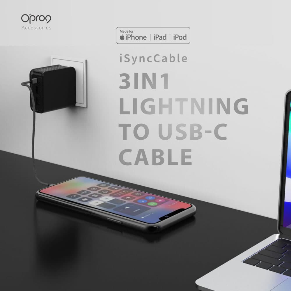 Opro9｜USB-C to Lightning編織線3入組 - 3C板 | Dcard