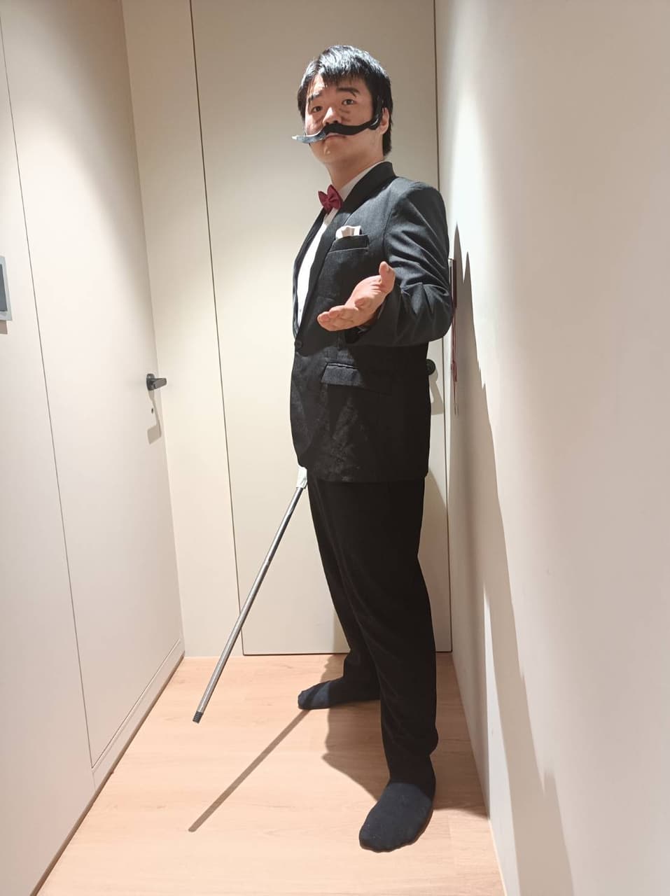 一拳超人 彈簧鬍子 完全試裝 ワンパンマン バネヒゲ コスプレ One-Punch Man SPRING MUSTACHIO cosplay ...